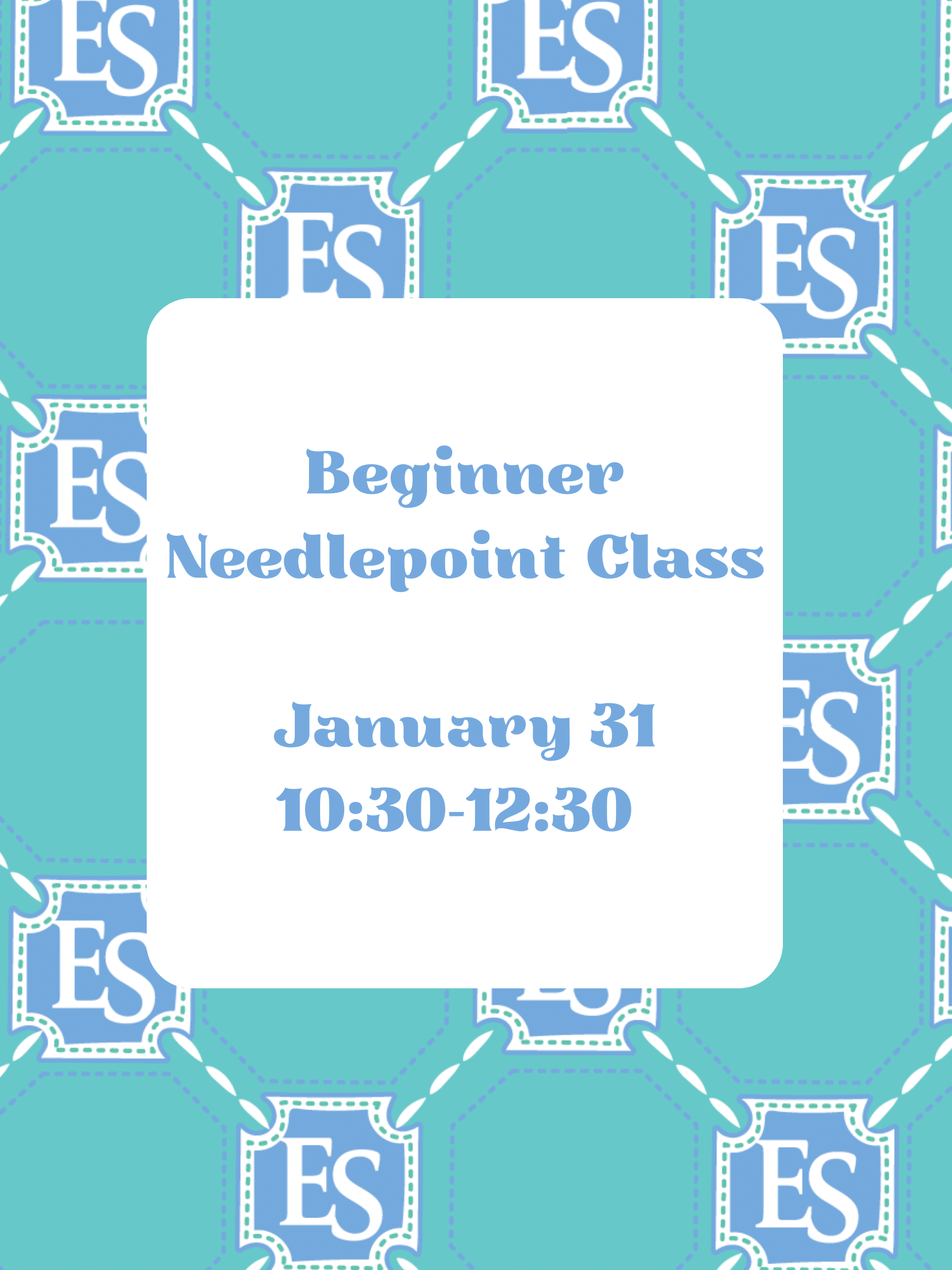 Beginner Needlepoint Class – The Enriched Stitch