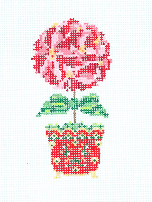 WS Poinsettia Topiary – The Enriched Stitch